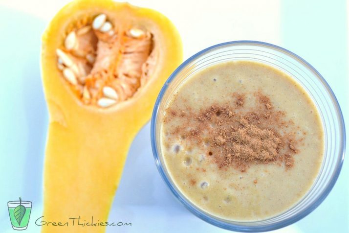 Raw Spiced Butternut Squash Smoothie (Green Smoothie/Green Thickie)