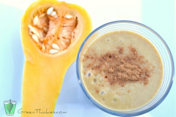 Raw Spiced Butternut Squash Smoothie (Green Smoothie/Green Thickie)