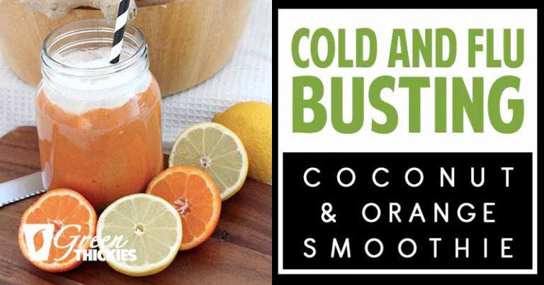 Cold and Flu Busting Coconut and Orange Smoothie